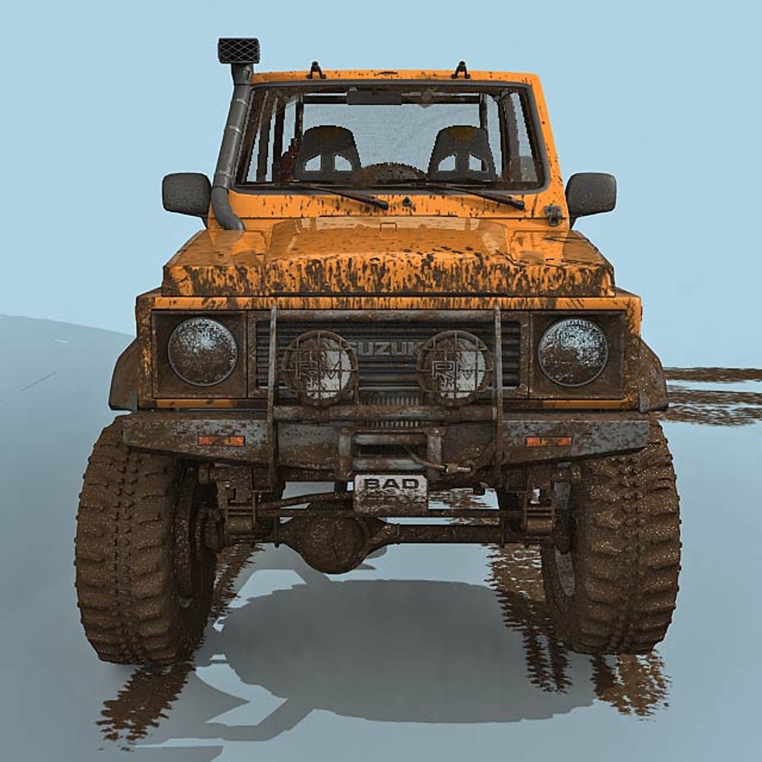suzuki samurai car tuning 3d model