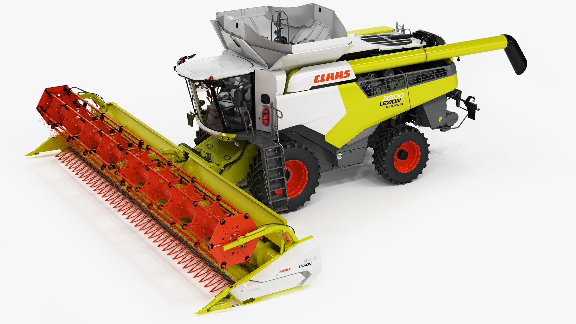 3D CLAAS LEXION 8900 Wheeled Combine Harvester - TurboSquid 2024753
