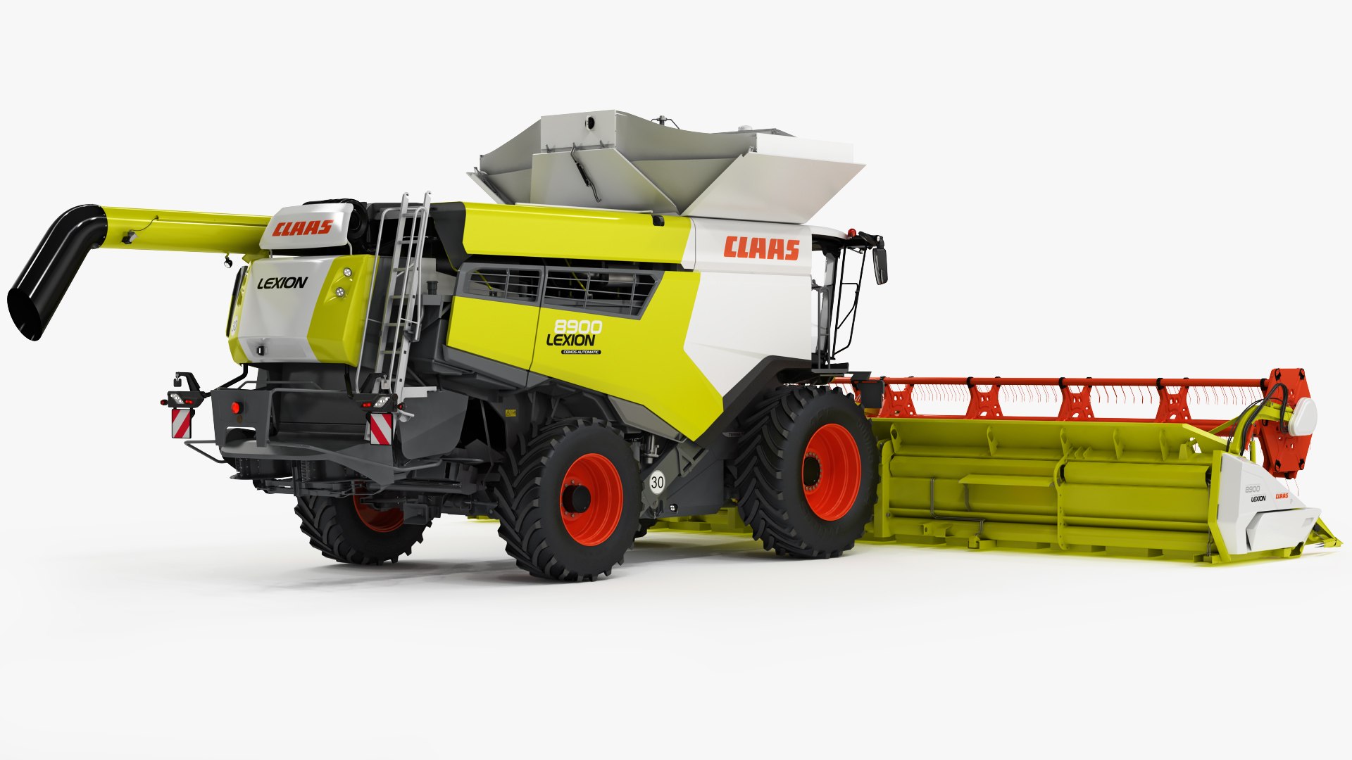 3D CLAAS LEXION 8900 Wheeled Combine Harvester - TurboSquid 2024753