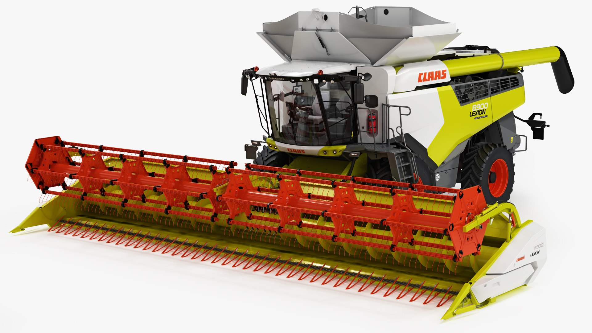 3D CLAAS LEXION 8900 Wheeled Combine Harvester - TurboSquid 2024753