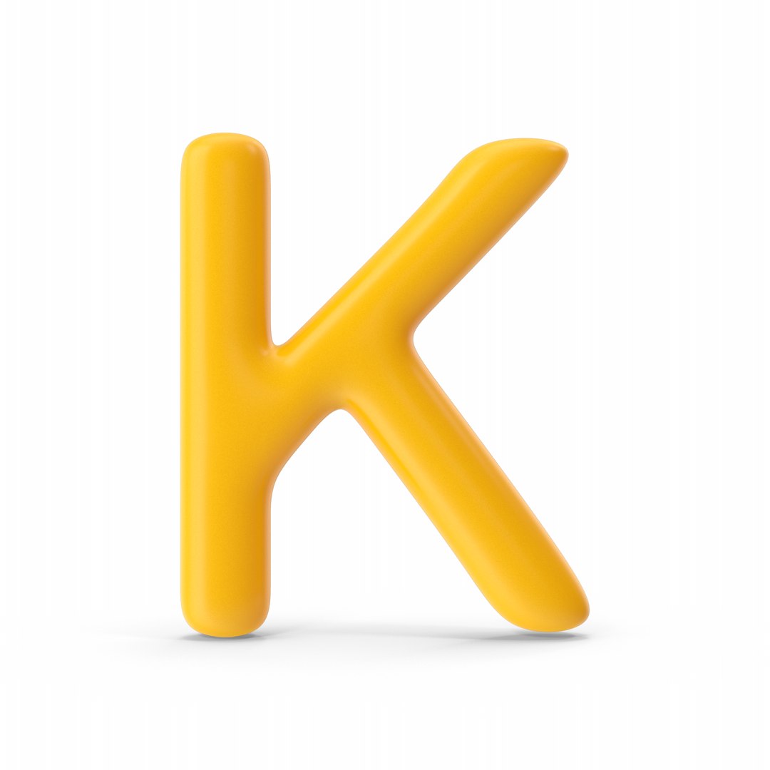 3D Letter K Orange - TurboSquid 1865782