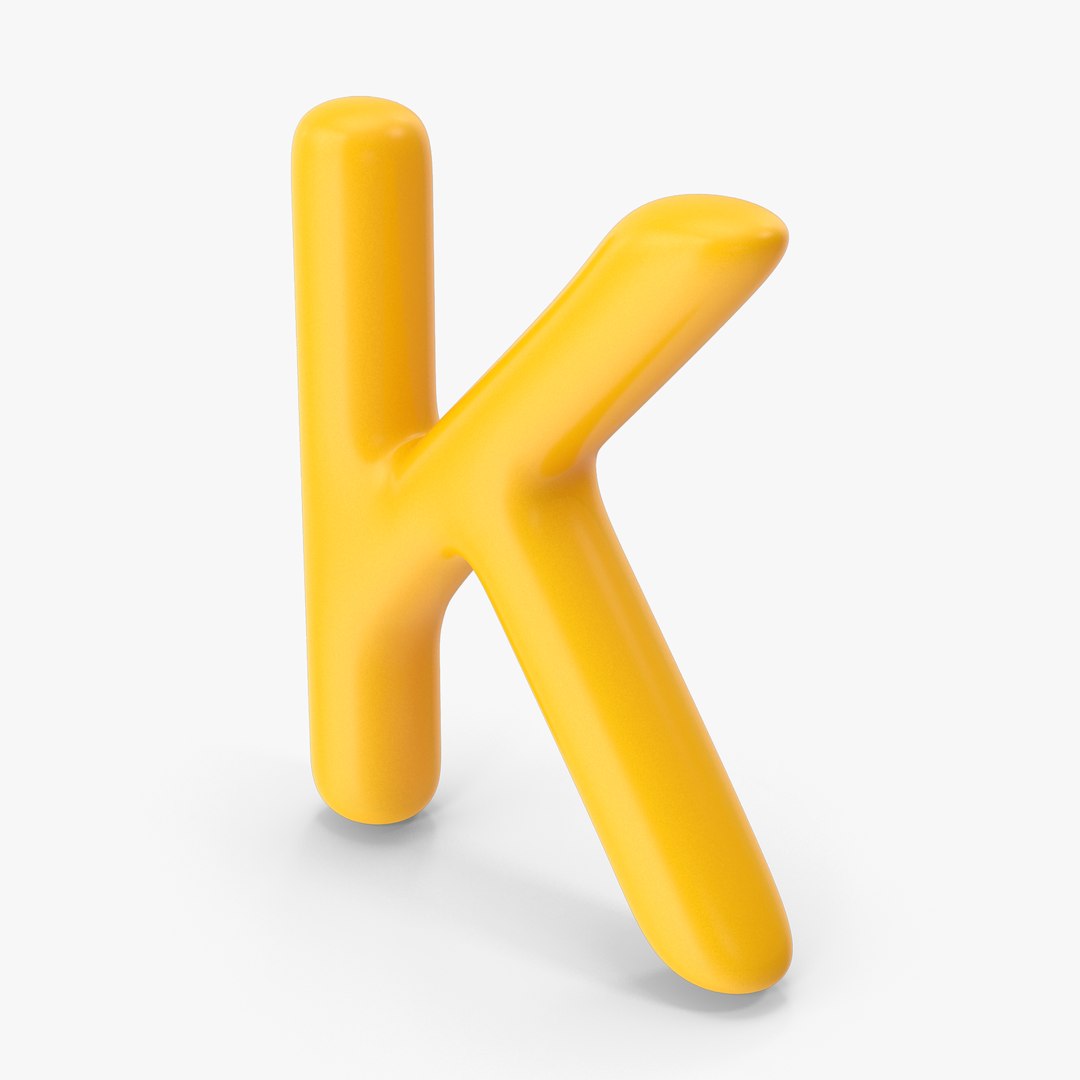 3D Letter K Orange - TurboSquid 1865782