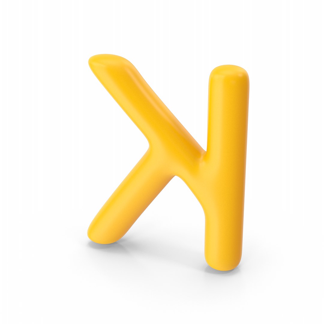 3D Letter K Orange - TurboSquid 1865782