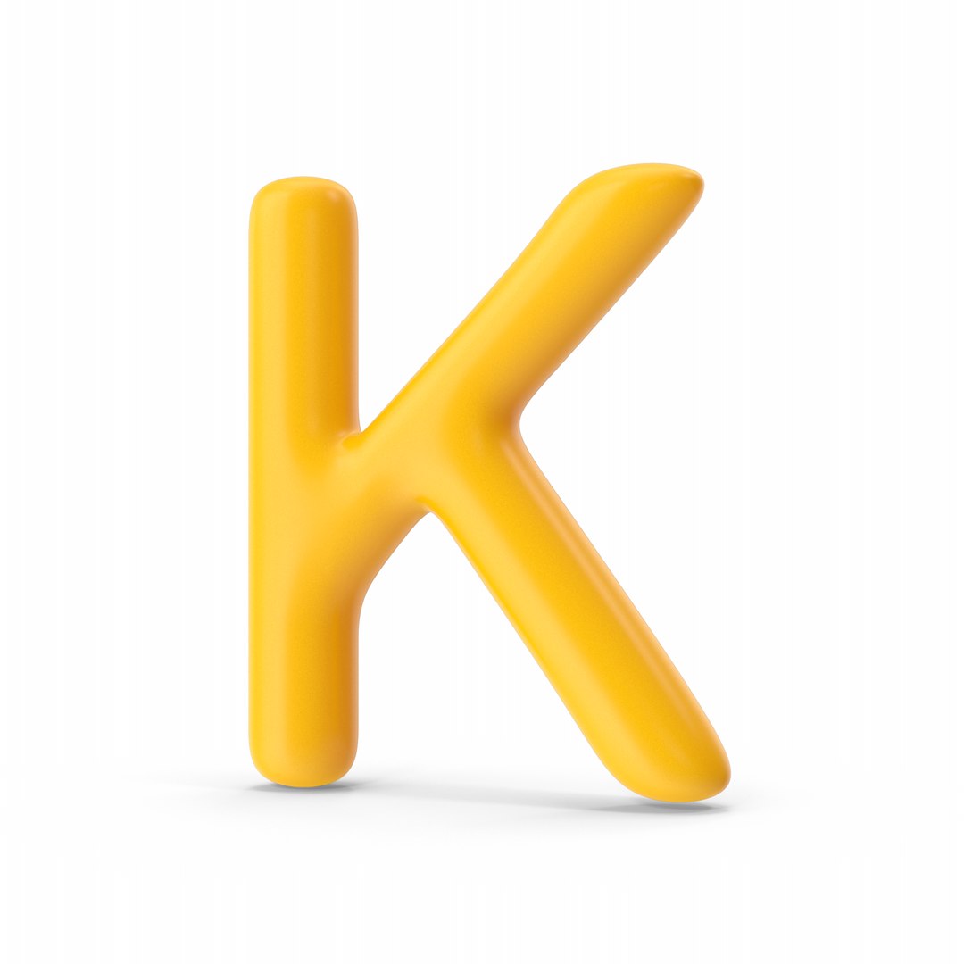3D Letter K Orange - TurboSquid 1865782