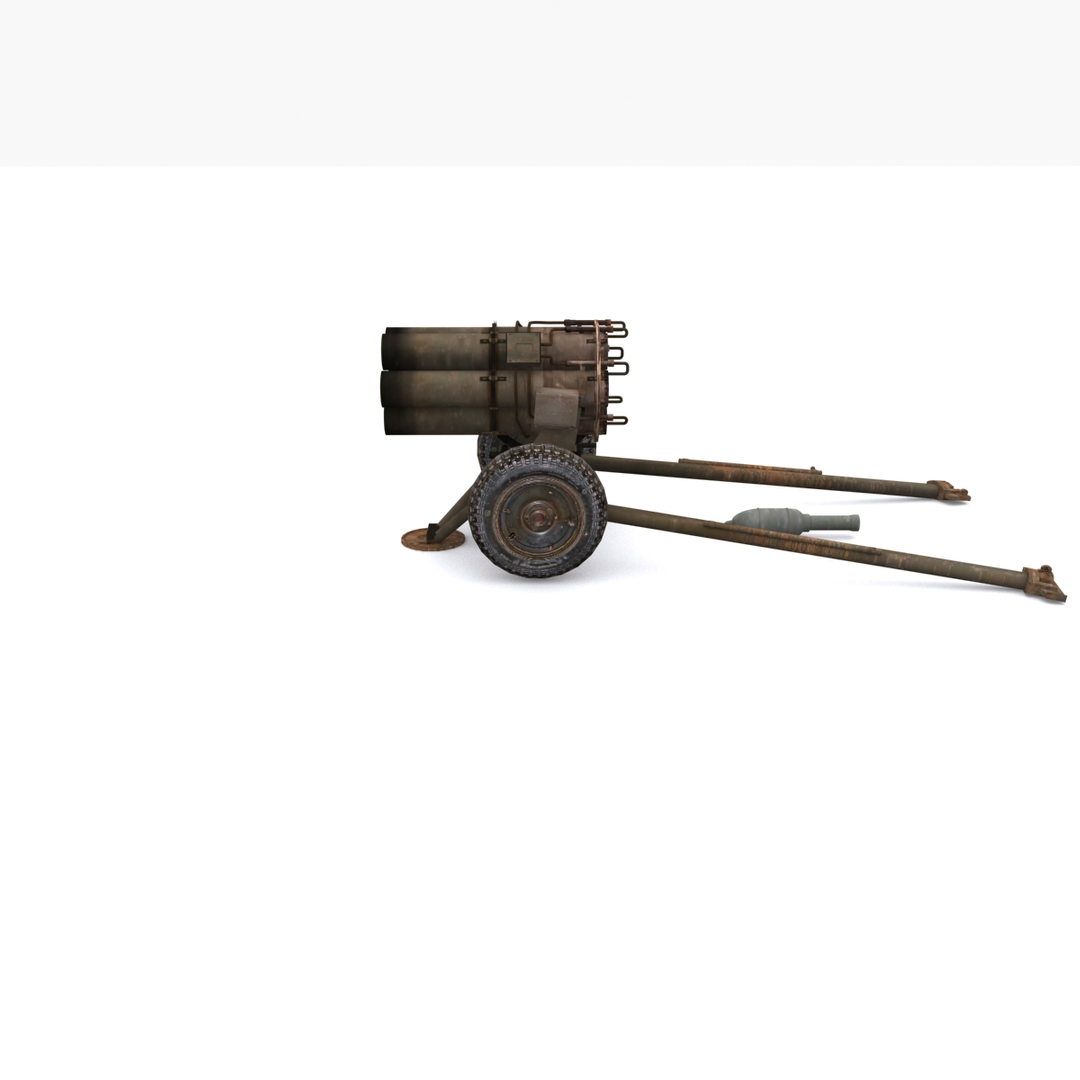 3d nebelwerfer rocket launcher model