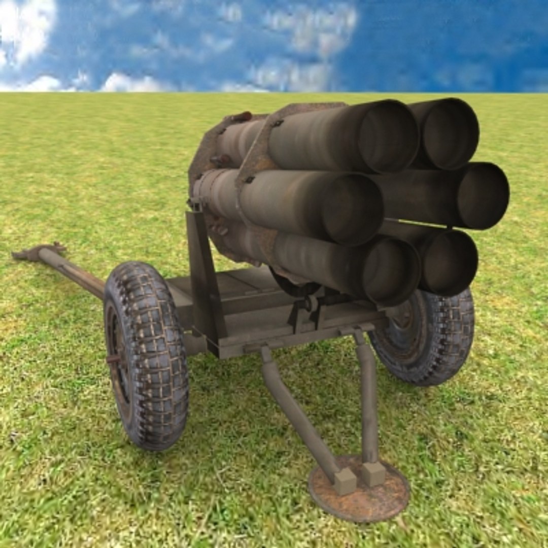 3d nebelwerfer rocket launcher model