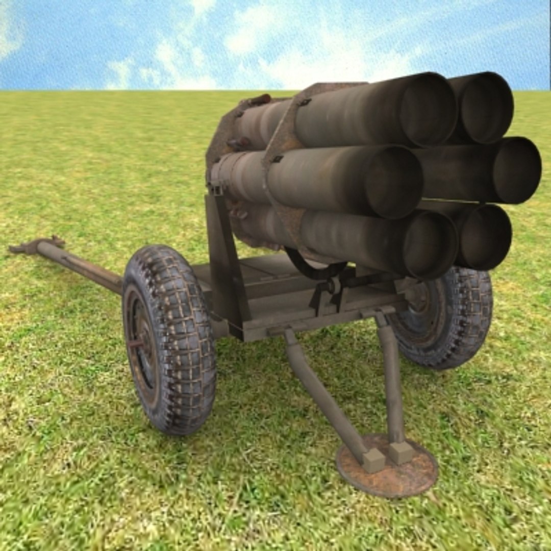 3d nebelwerfer rocket launcher model