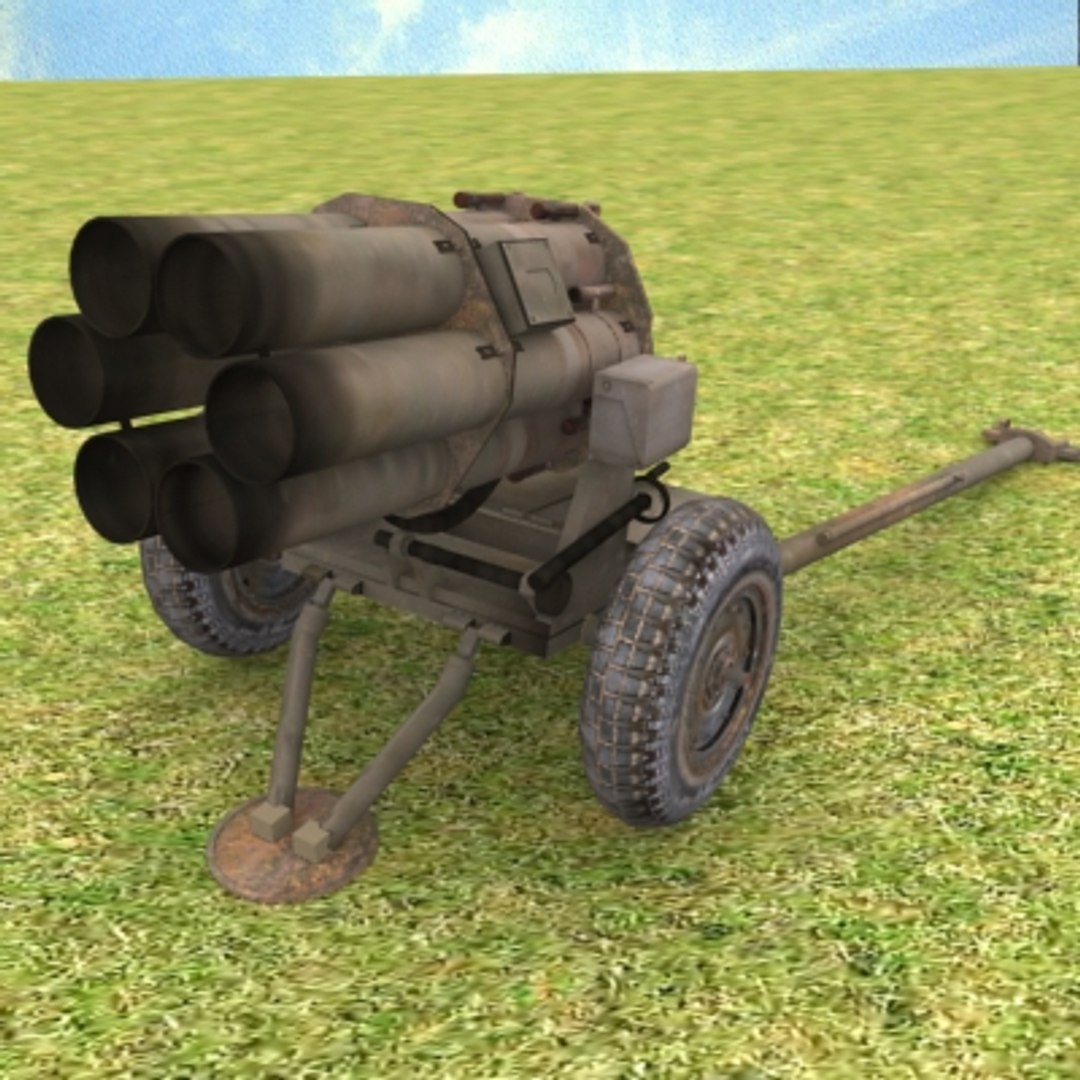 3d nebelwerfer rocket launcher model