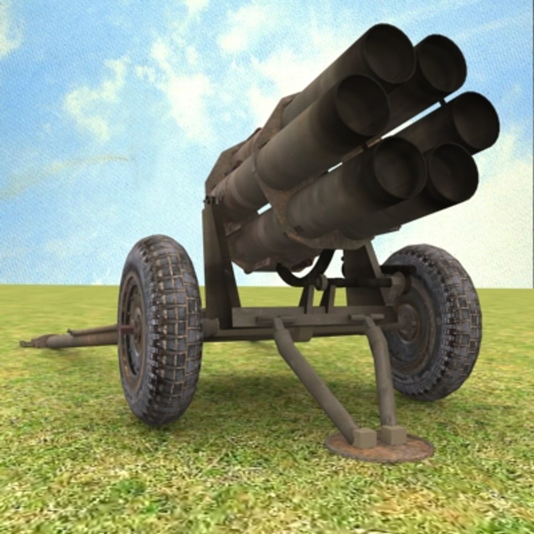 3d nebelwerfer rocket launcher model