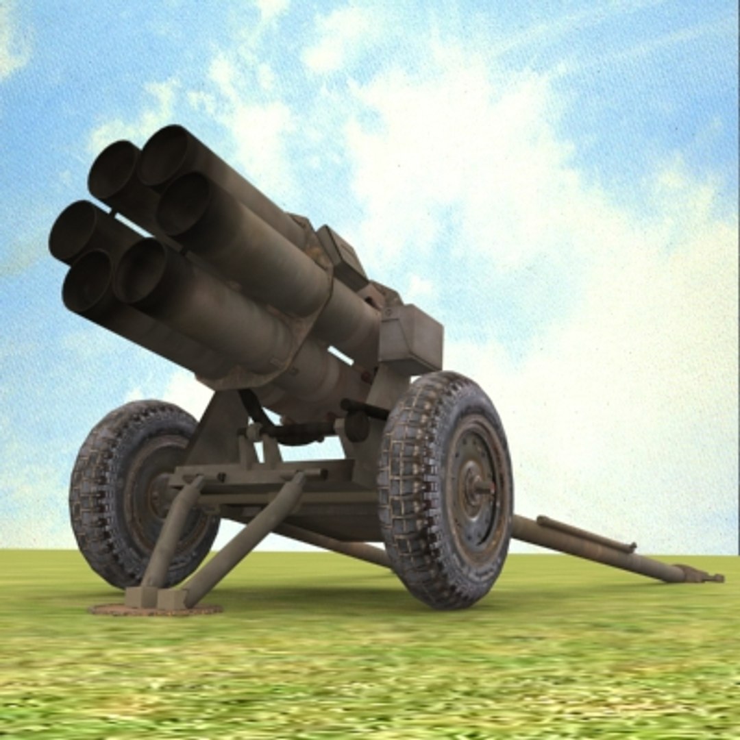 3d nebelwerfer rocket launcher model