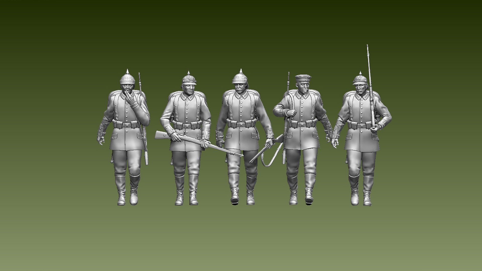 German Soldiers Ww1 3D Model - TurboSquid 1764958