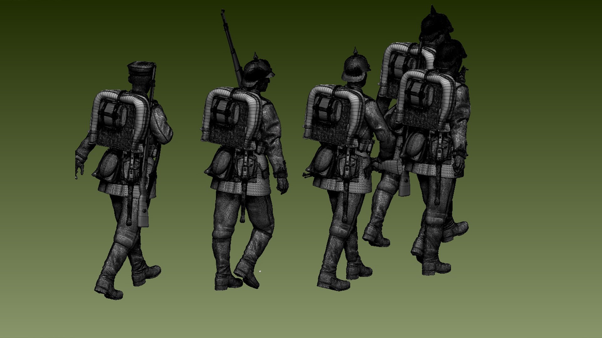 German Soldiers Ww1 3D Model - TurboSquid 1764958