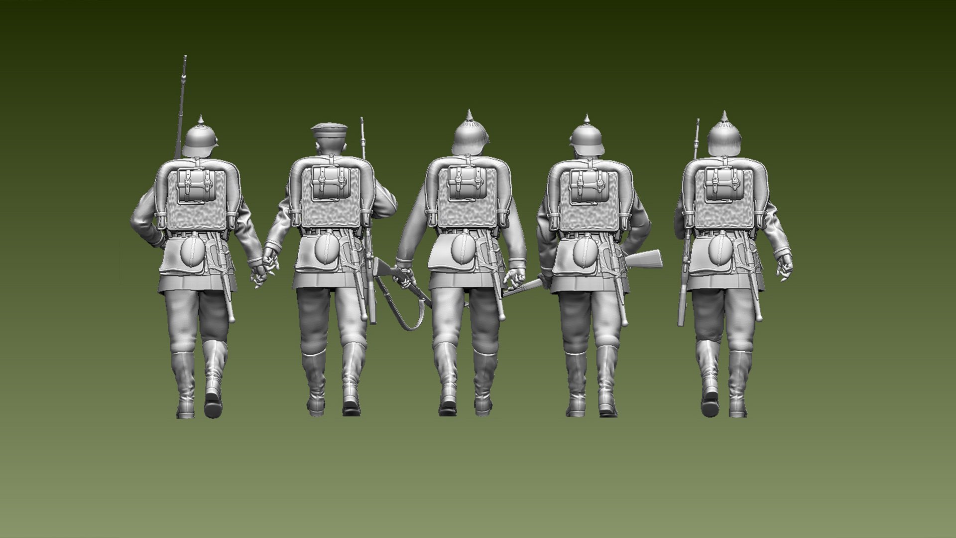 German Soldiers Ww1 3D Model - TurboSquid 1764958