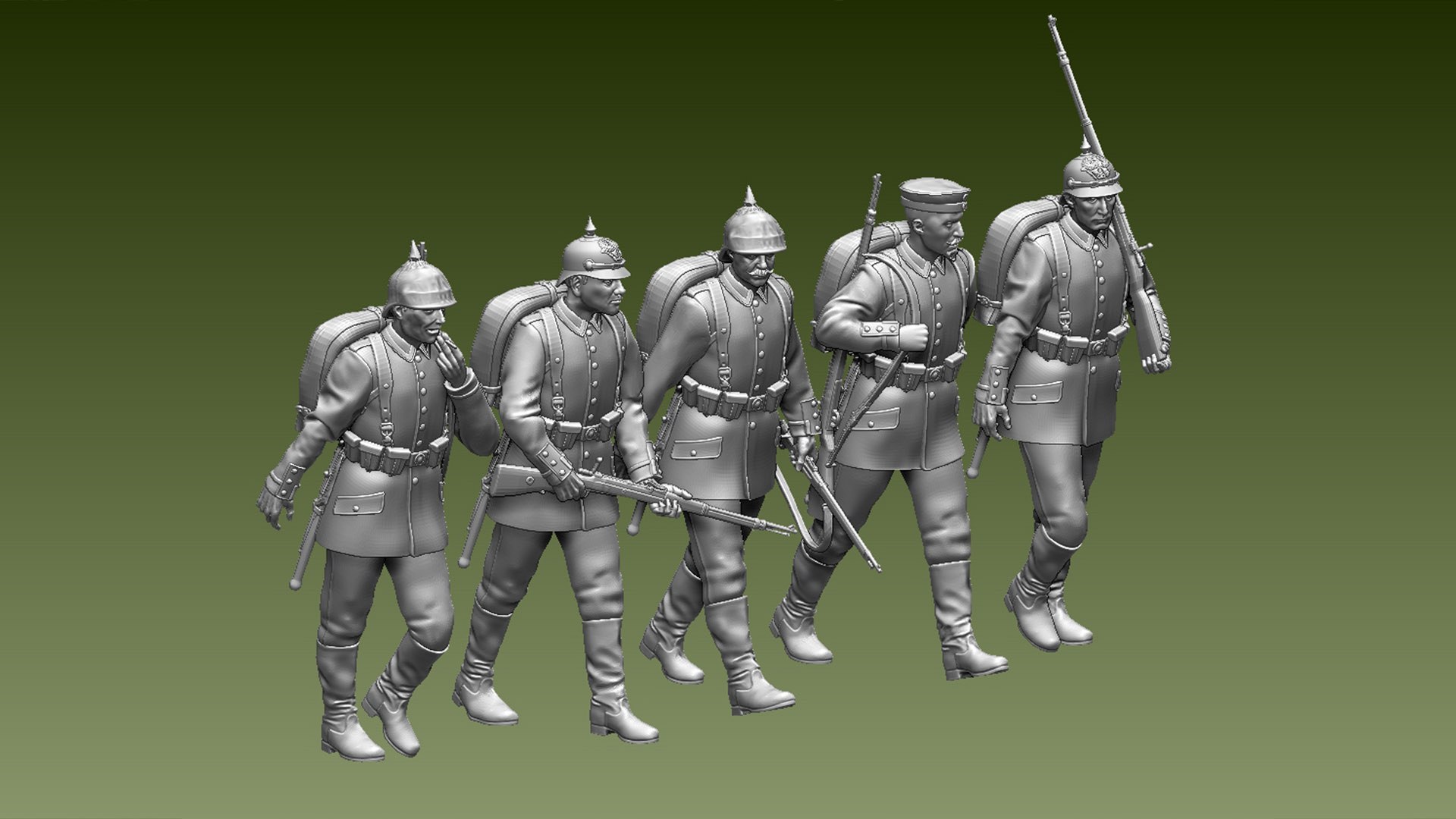 German Soldiers Ww1 3D Model - TurboSquid 1764958