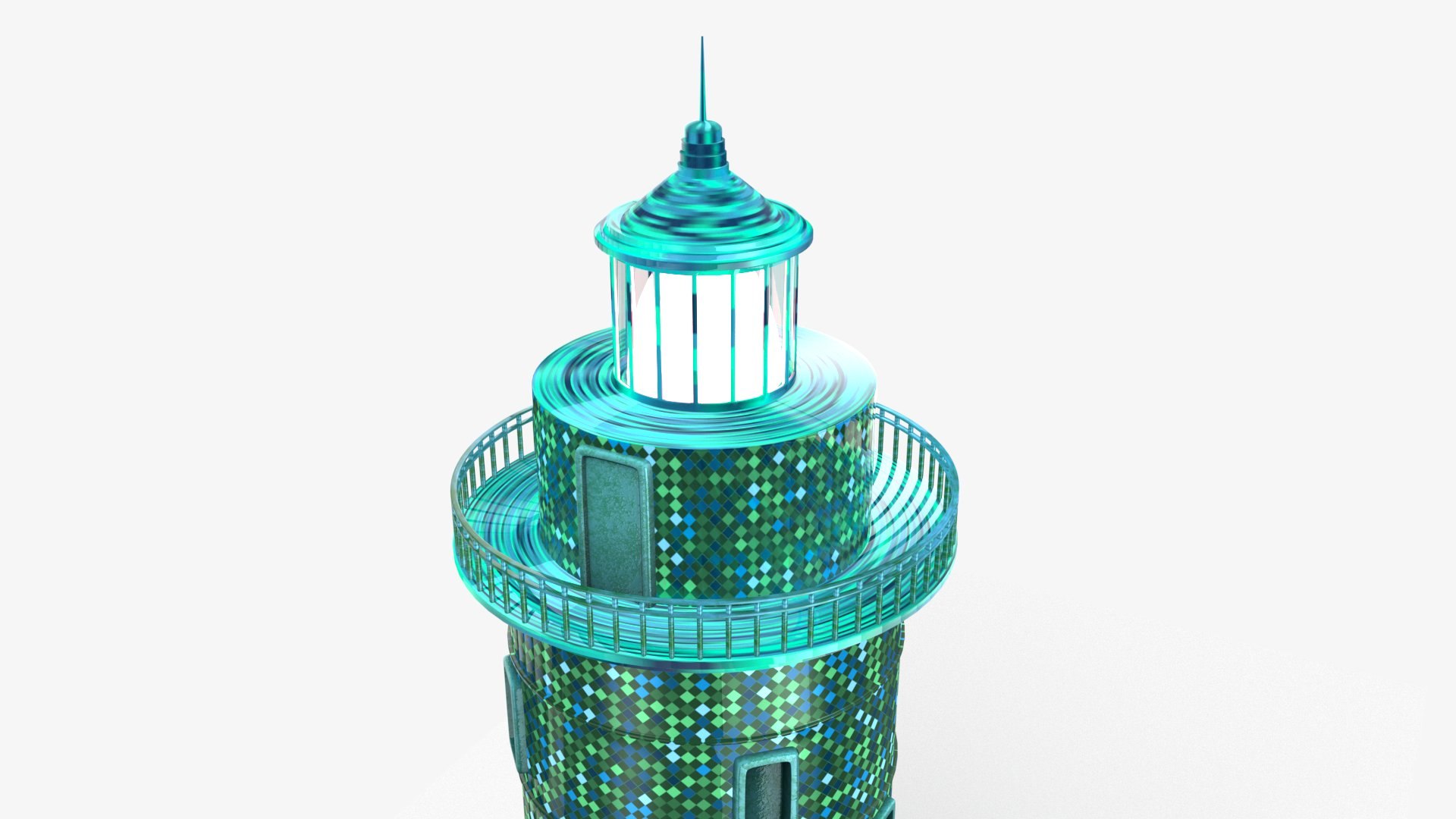 3D Colorful Lighthouse - TurboSquid 2071398
