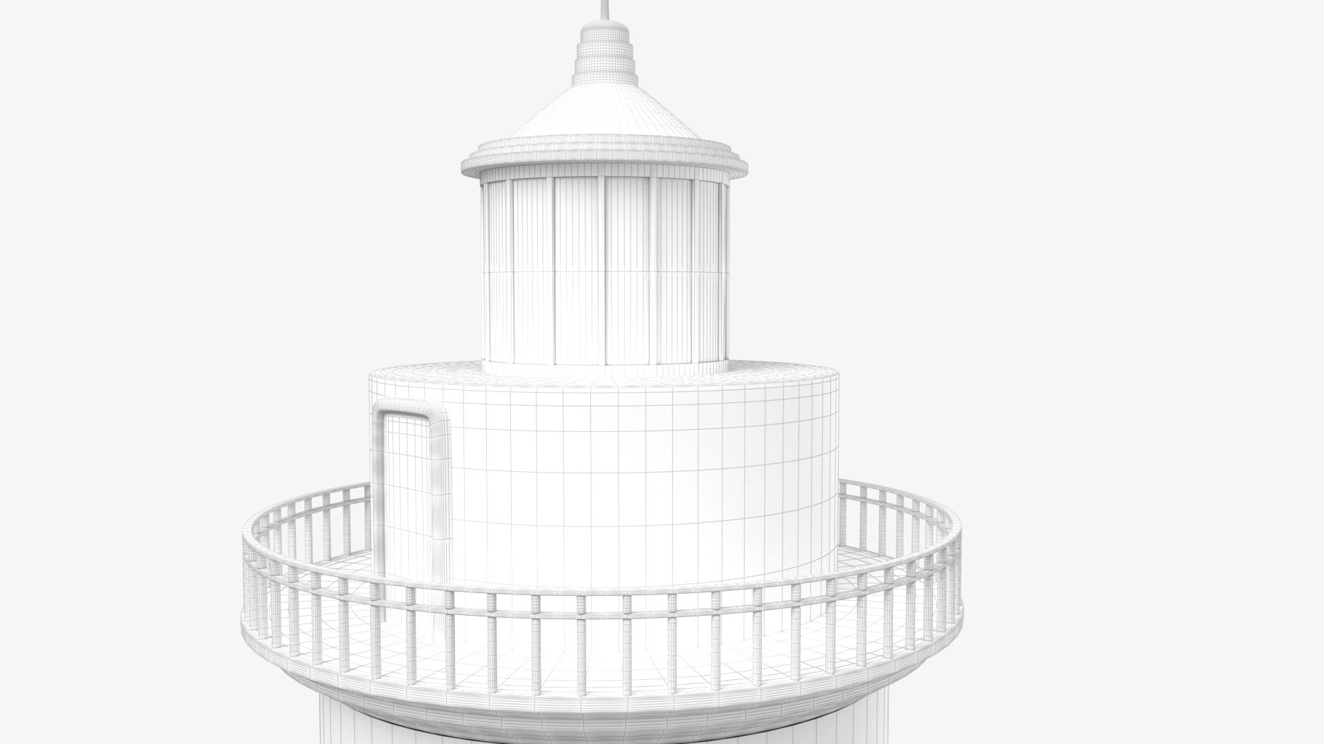 3D Colorful Lighthouse - TurboSquid 2071398