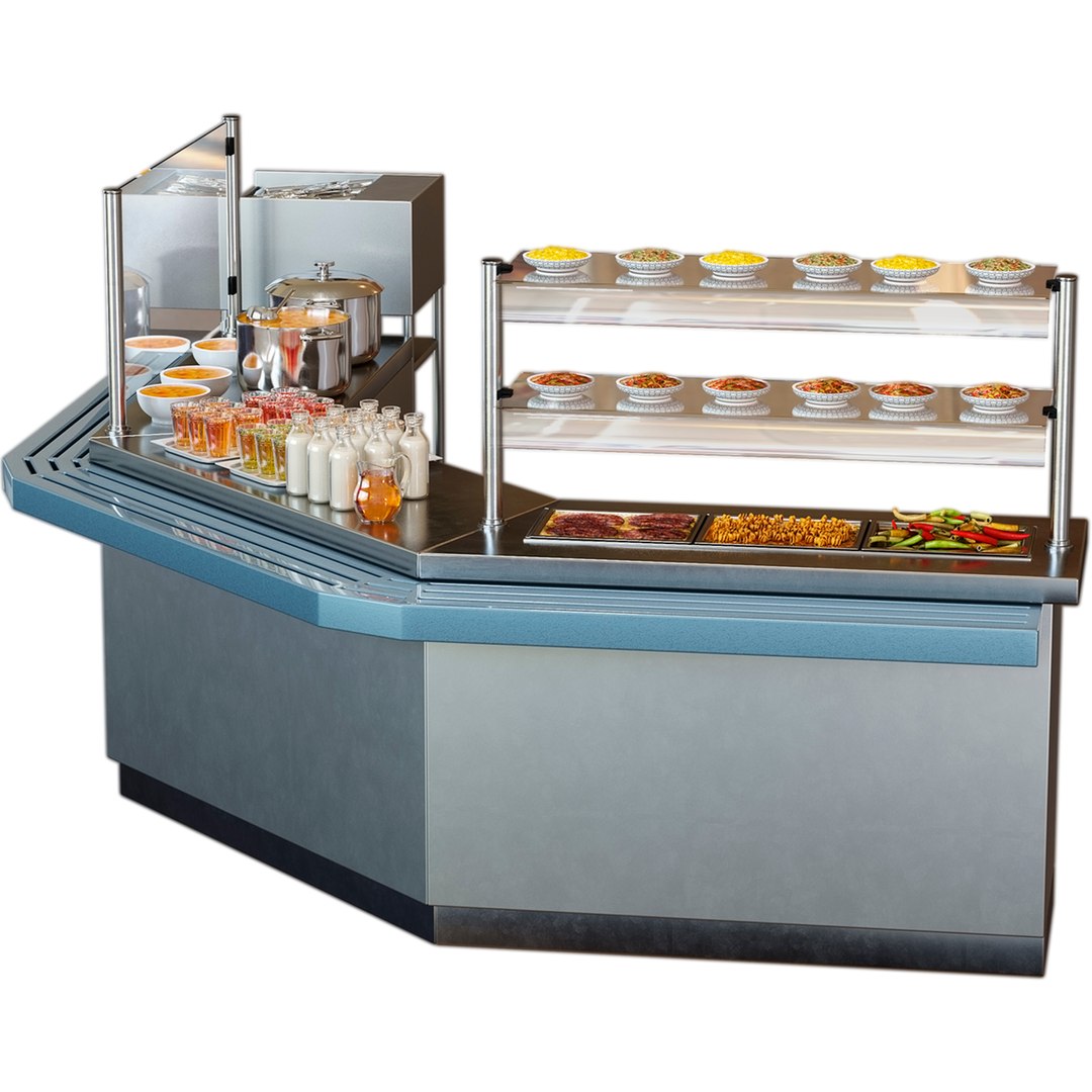 3D Model Food Distribution Line - TurboSquid 1521971