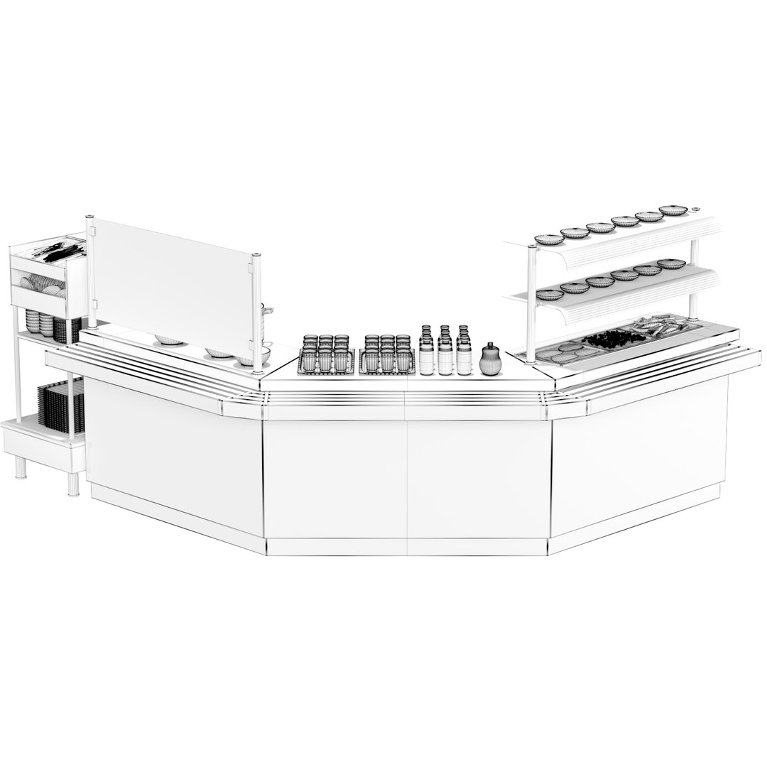 3D Model Food Distribution Line - TurboSquid 1521971