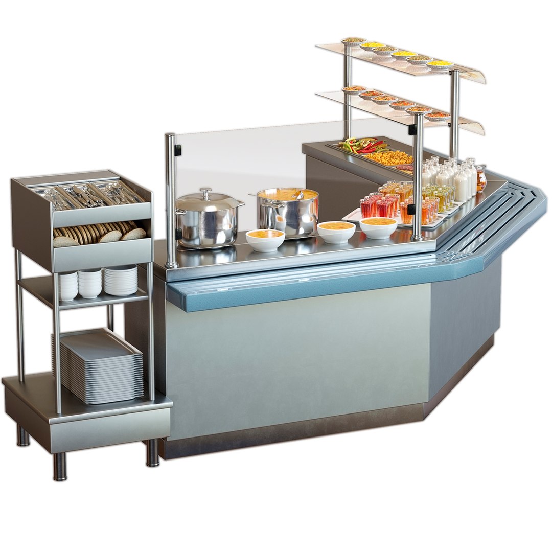 3D Model Food Distribution Line - TurboSquid 1521971