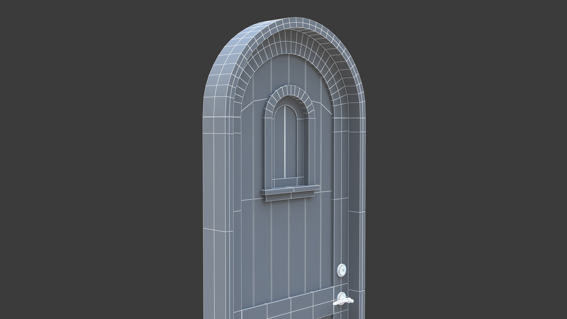 3D Castle Door 02 Low Poly Realistic Model - TurboSquid 1923538