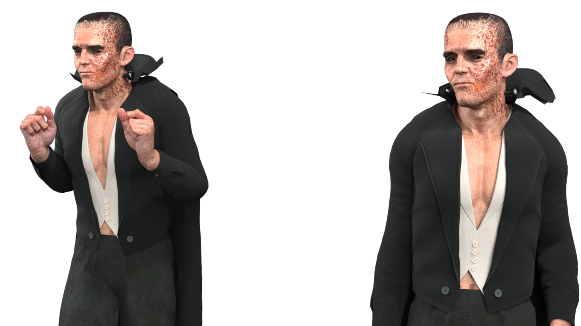 Realistic Rigged Terrible Frankenstein Man Character 3D Model Model ...