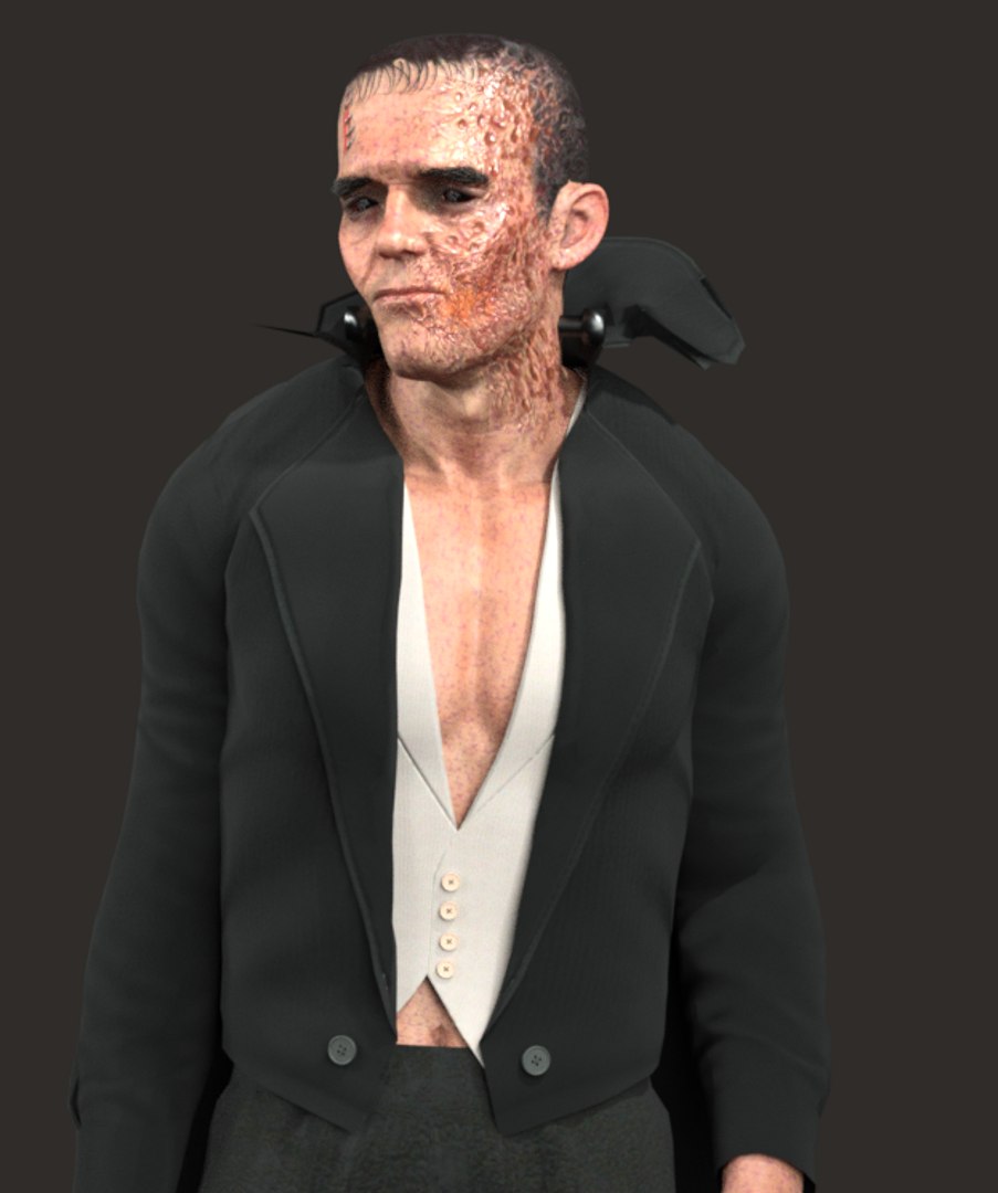 Realistic Rigged Terrible Frankenstein Man Character 3D Model Model ...