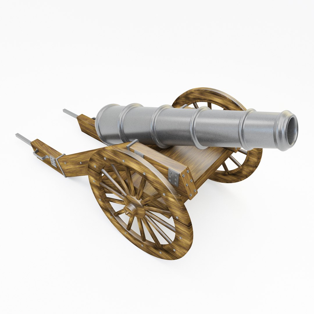 3D Cannon Model - TurboSquid 1468184