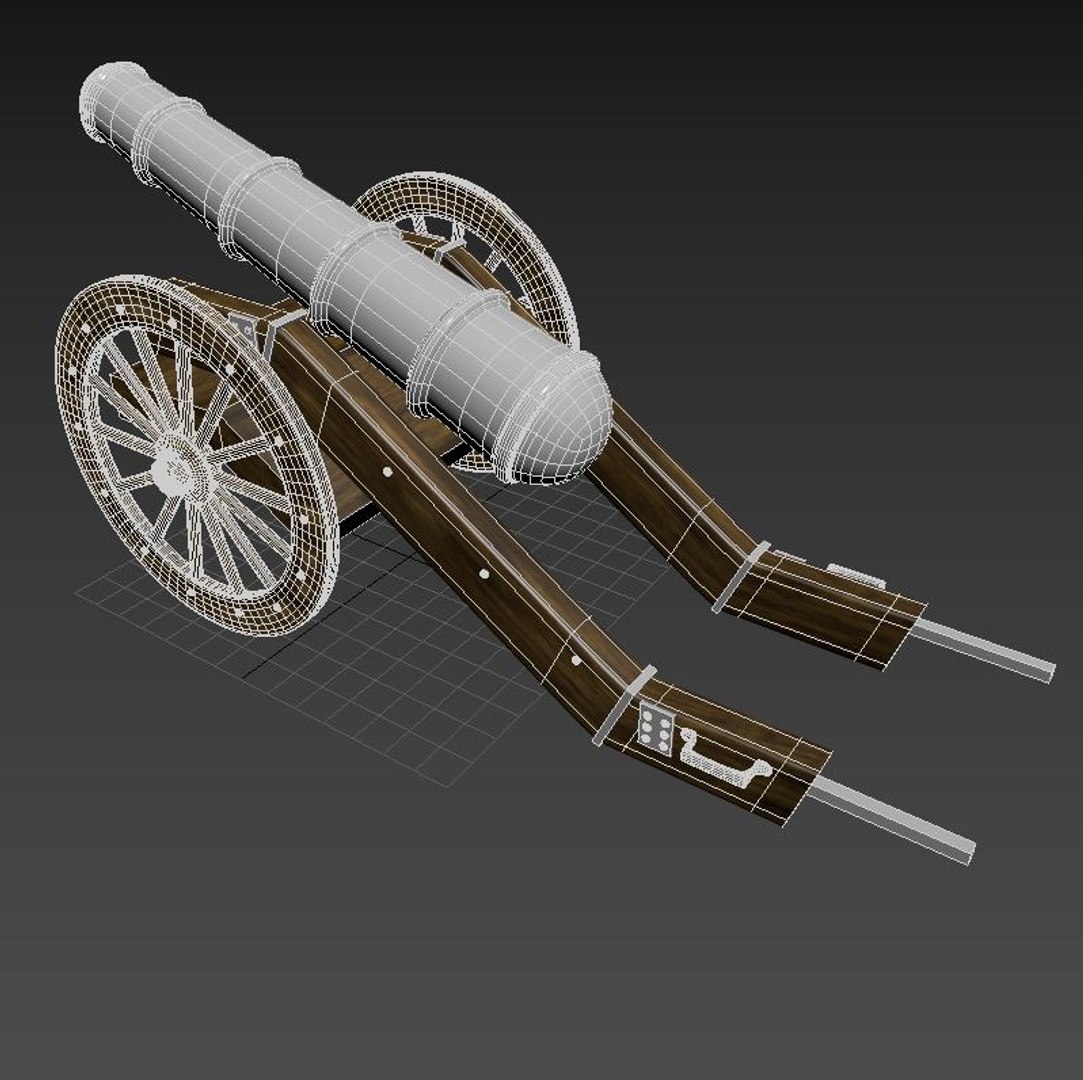 3D Cannon Model - TurboSquid 1468184