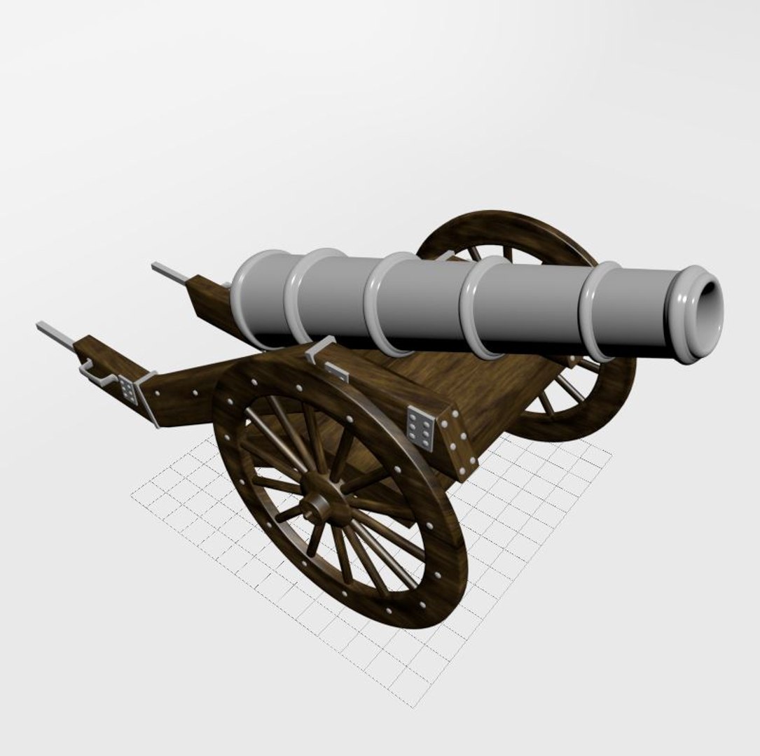 3D Cannon Model - TurboSquid 1468184