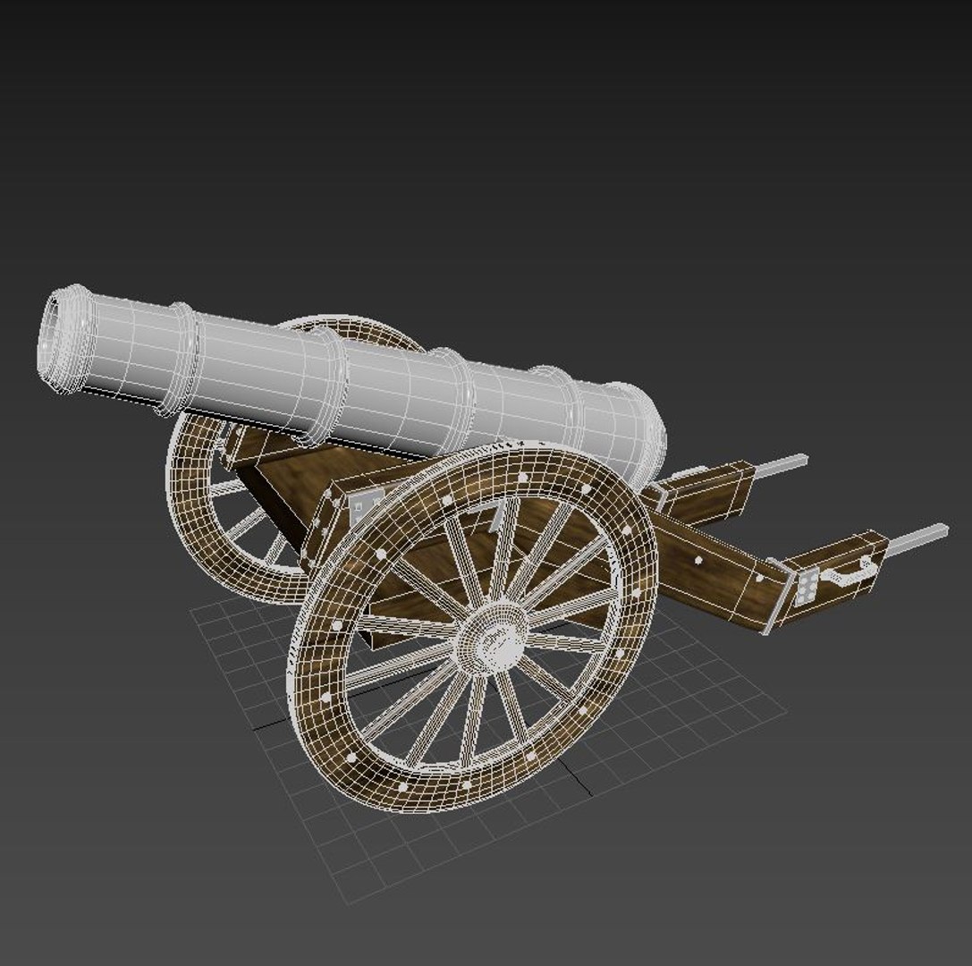 3D Cannon Model - TurboSquid 1468184