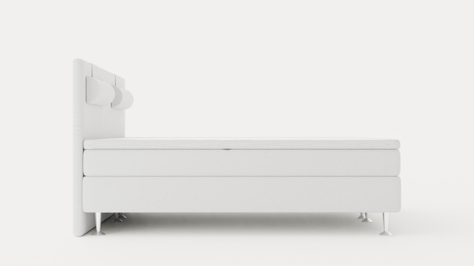 Meja Bed Package 160x200cm Light Gray With Neck Pillow 3D Model - TurboSquid 2232819