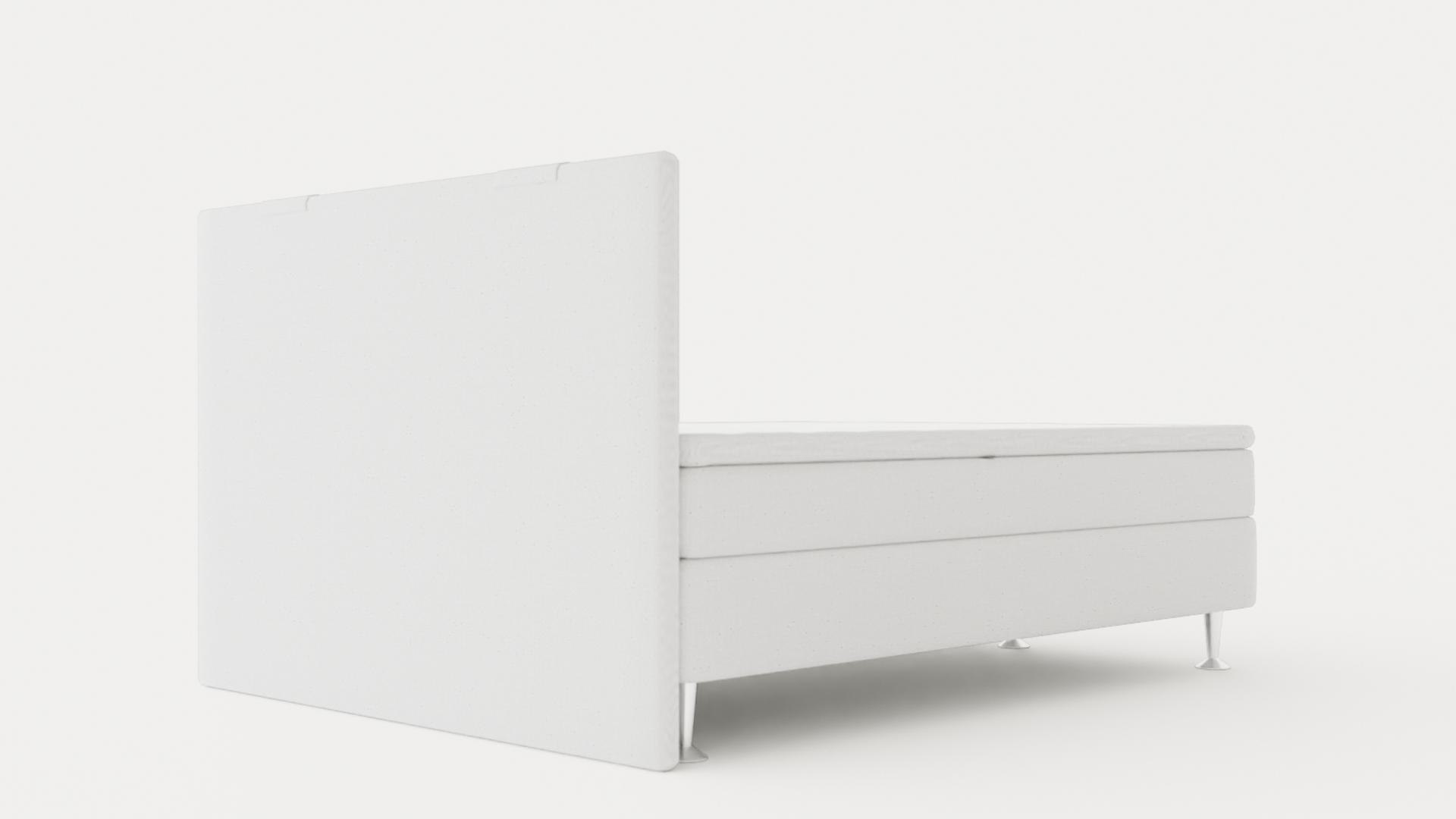 Meja Bed Package 160x200cm Light Gray With Neck Pillow 3D Model - TurboSquid 2232819