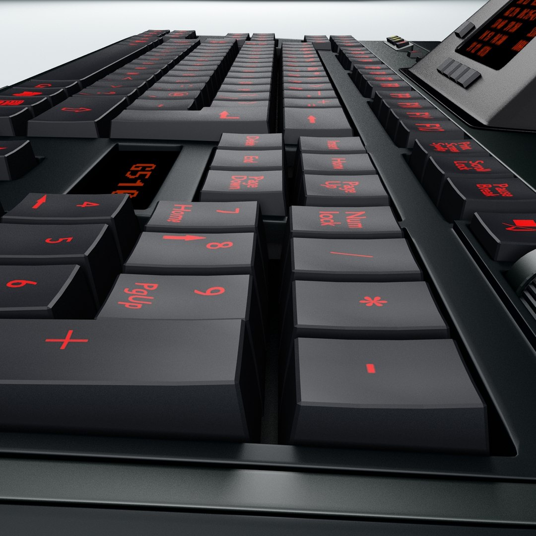 3d Model Gaming Keyboard Logitech G510