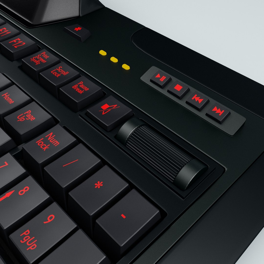 3d Model Gaming Keyboard Logitech G510
