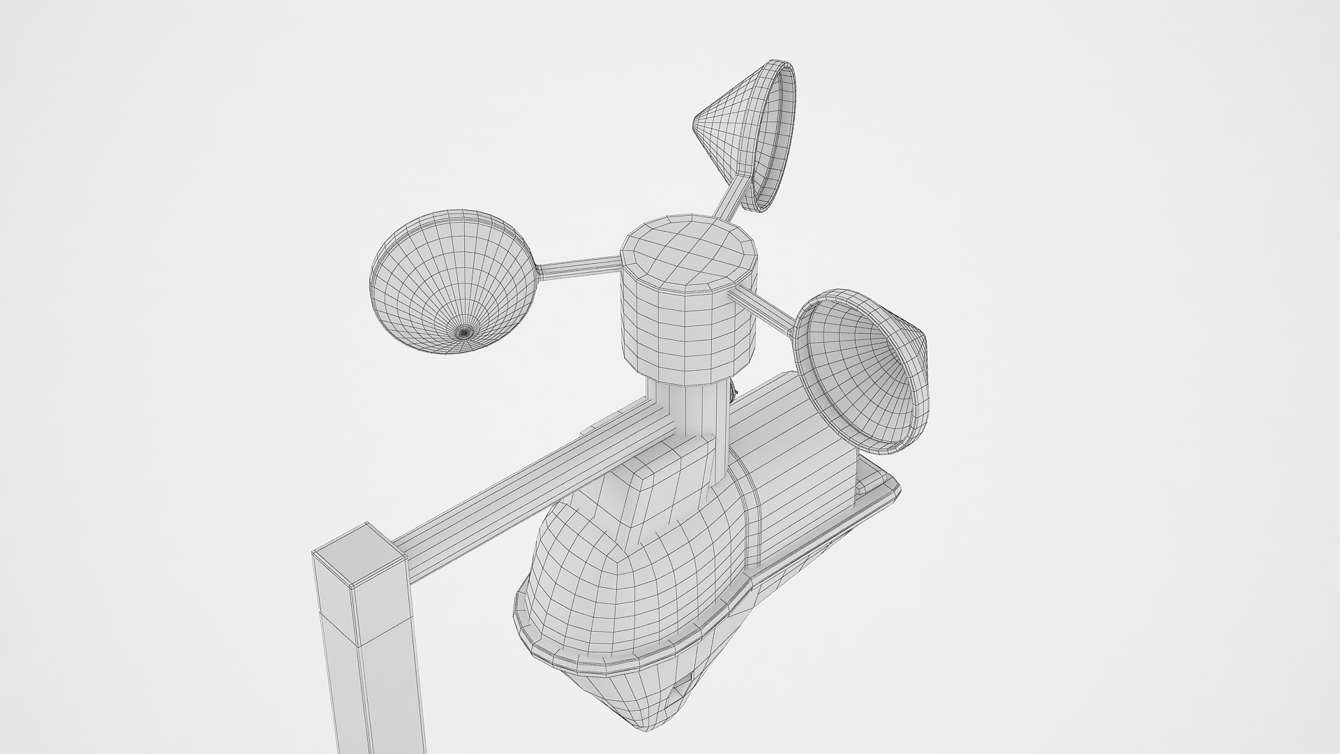 Wireless Wind Speed Sensor 04 3D Model - TurboSquid 1726380