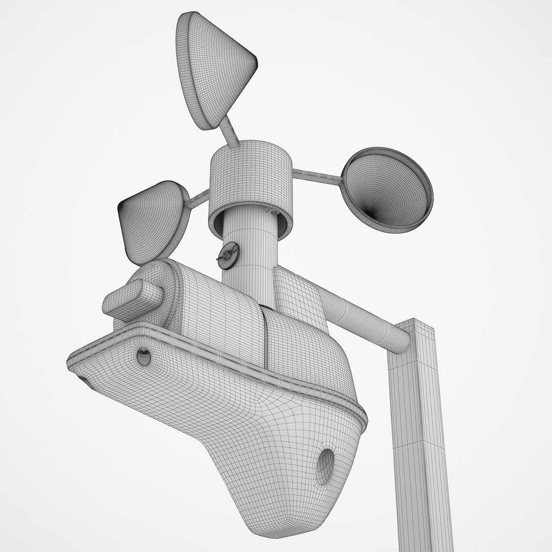 Wireless Wind Speed Sensor 04 3D Model - TurboSquid 1726380