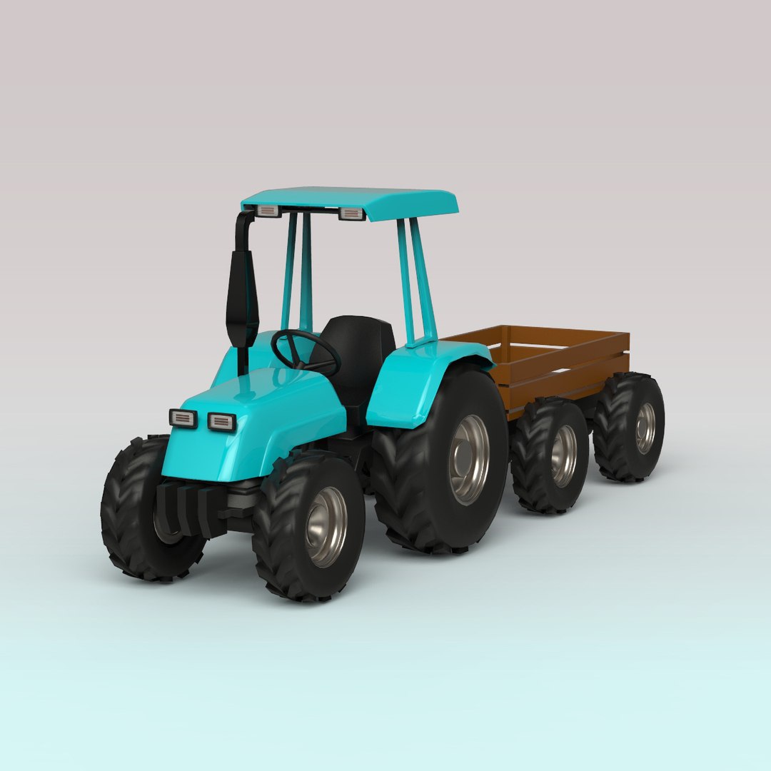 3D Model Tractor Trailer - TurboSquid 1787421