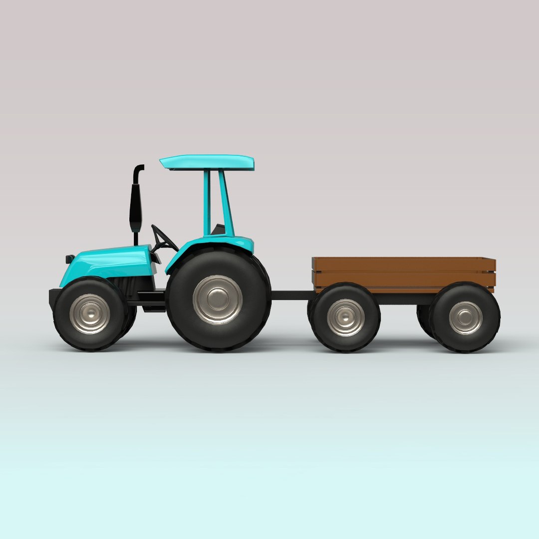 3D Model Tractor Trailer - TurboSquid 1787421
