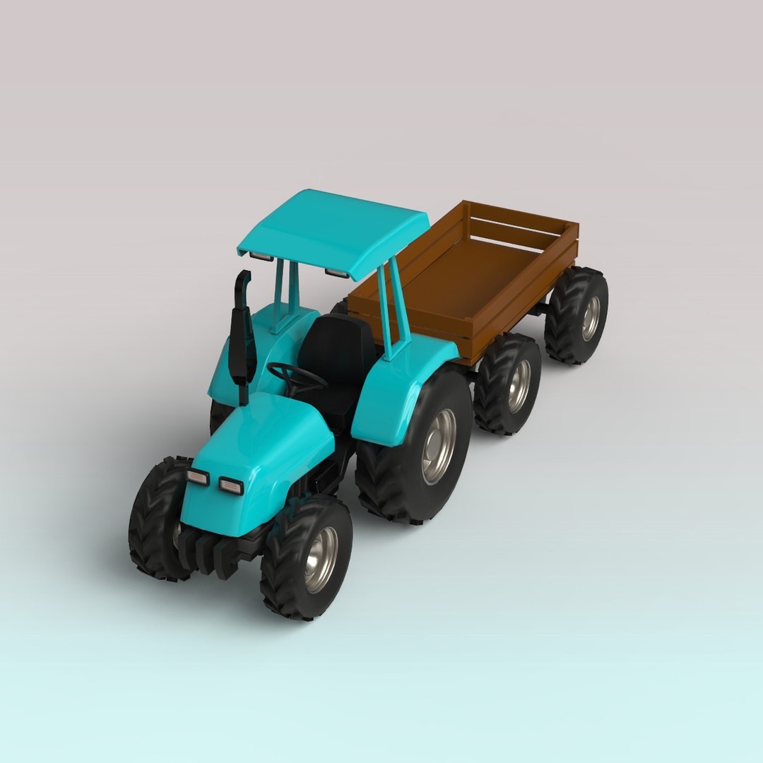 3D Model Tractor Trailer - TurboSquid 1787421