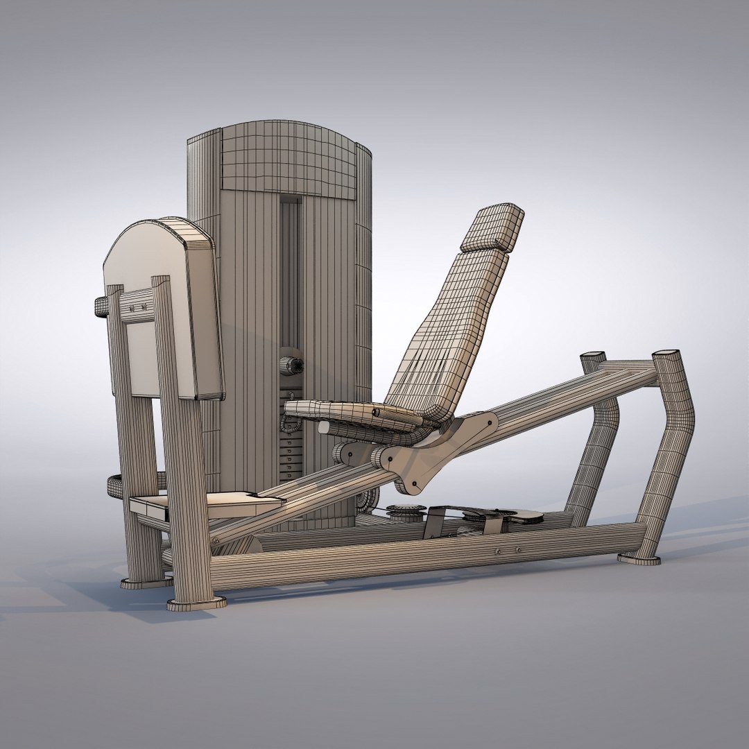 3d Leg Press Machine Model