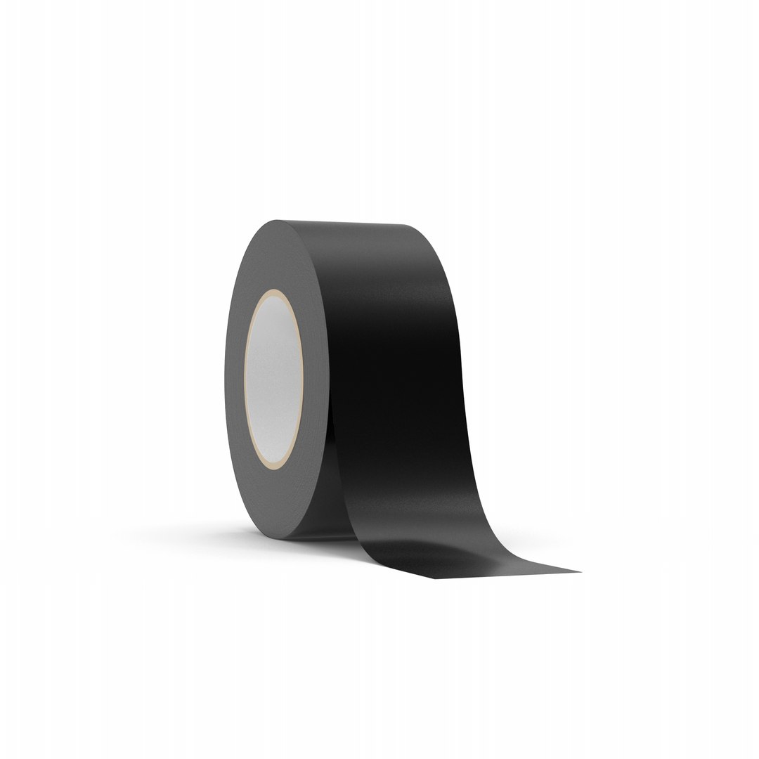 3D Black Tape - TurboSquid 2295023