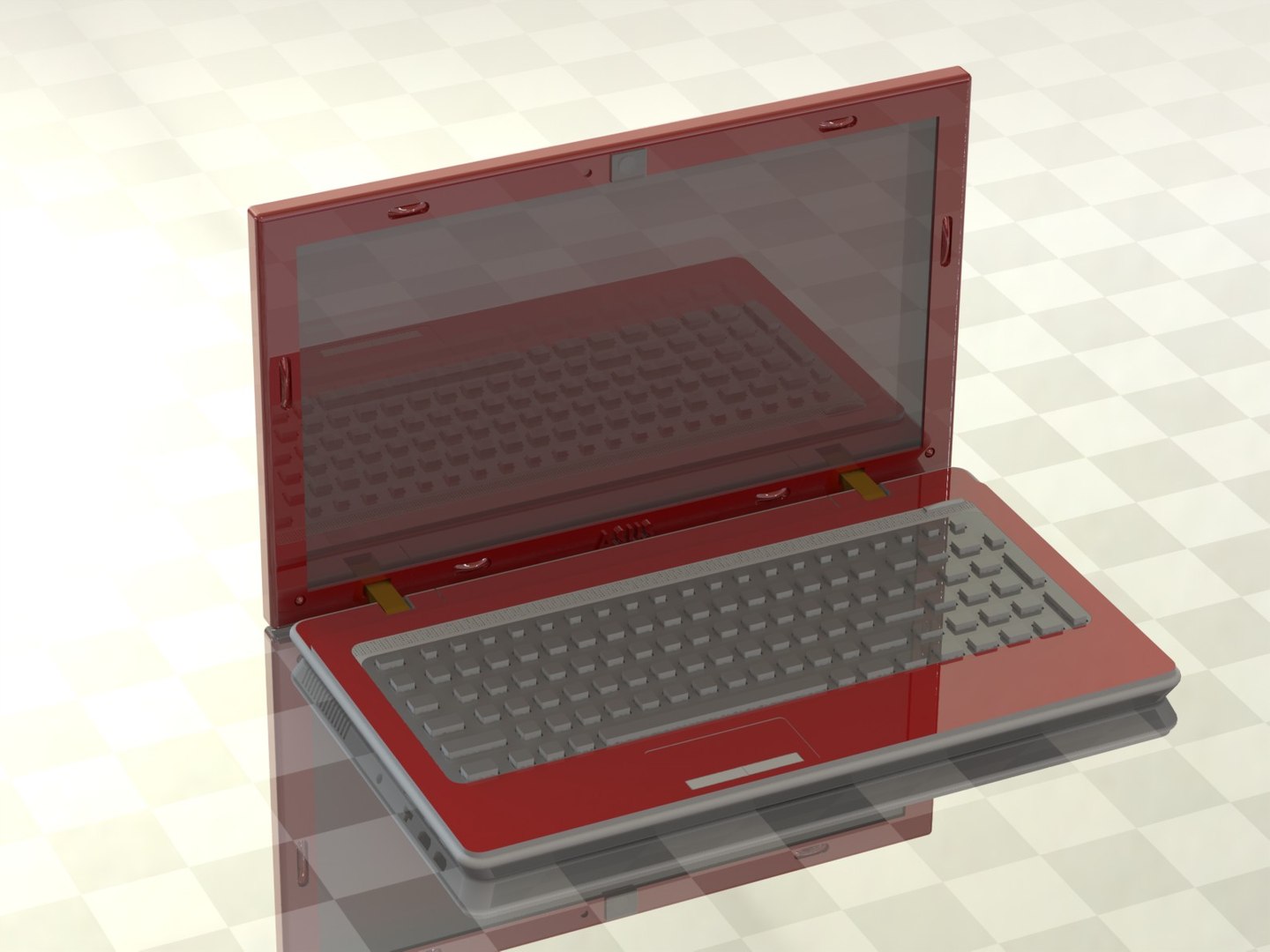 laptop 3d model
