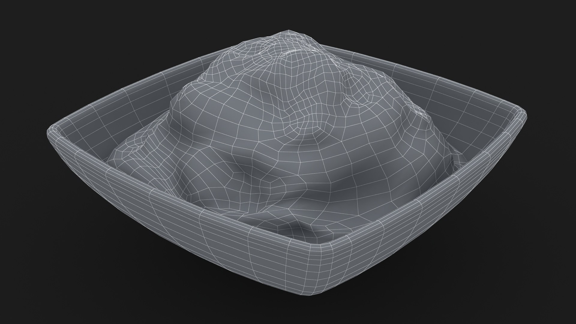 Realistic mashed potatoes bowl model - TurboSquid 1483718