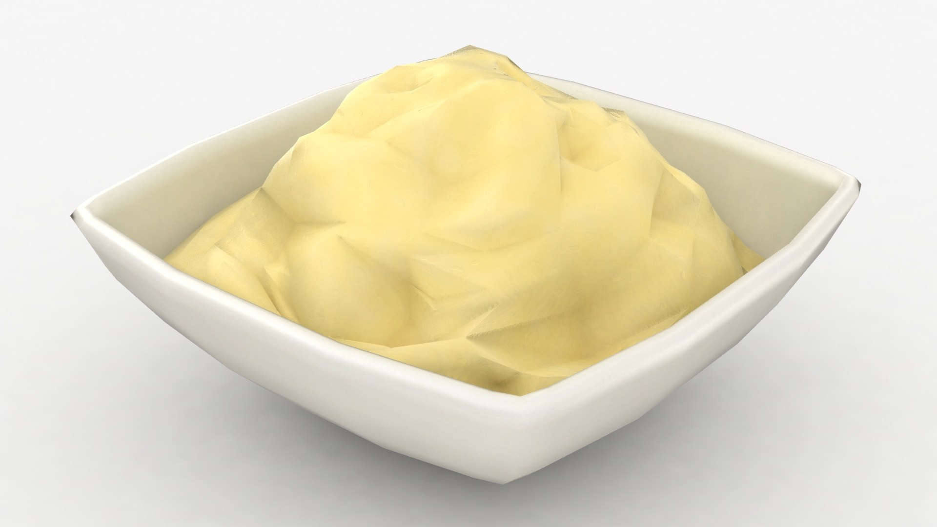 Realistic mashed potatoes bowl model - TurboSquid 1483718