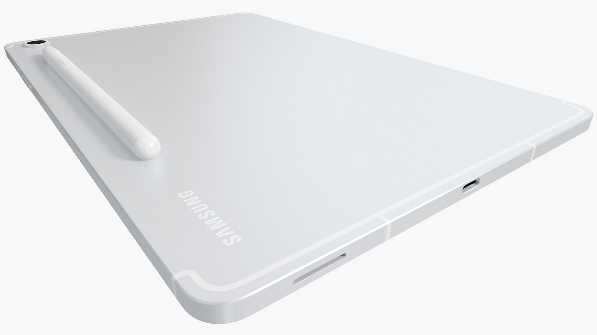 3D Samsung Galaxy Tab S10 FE Silver - TurboSquid 2389836