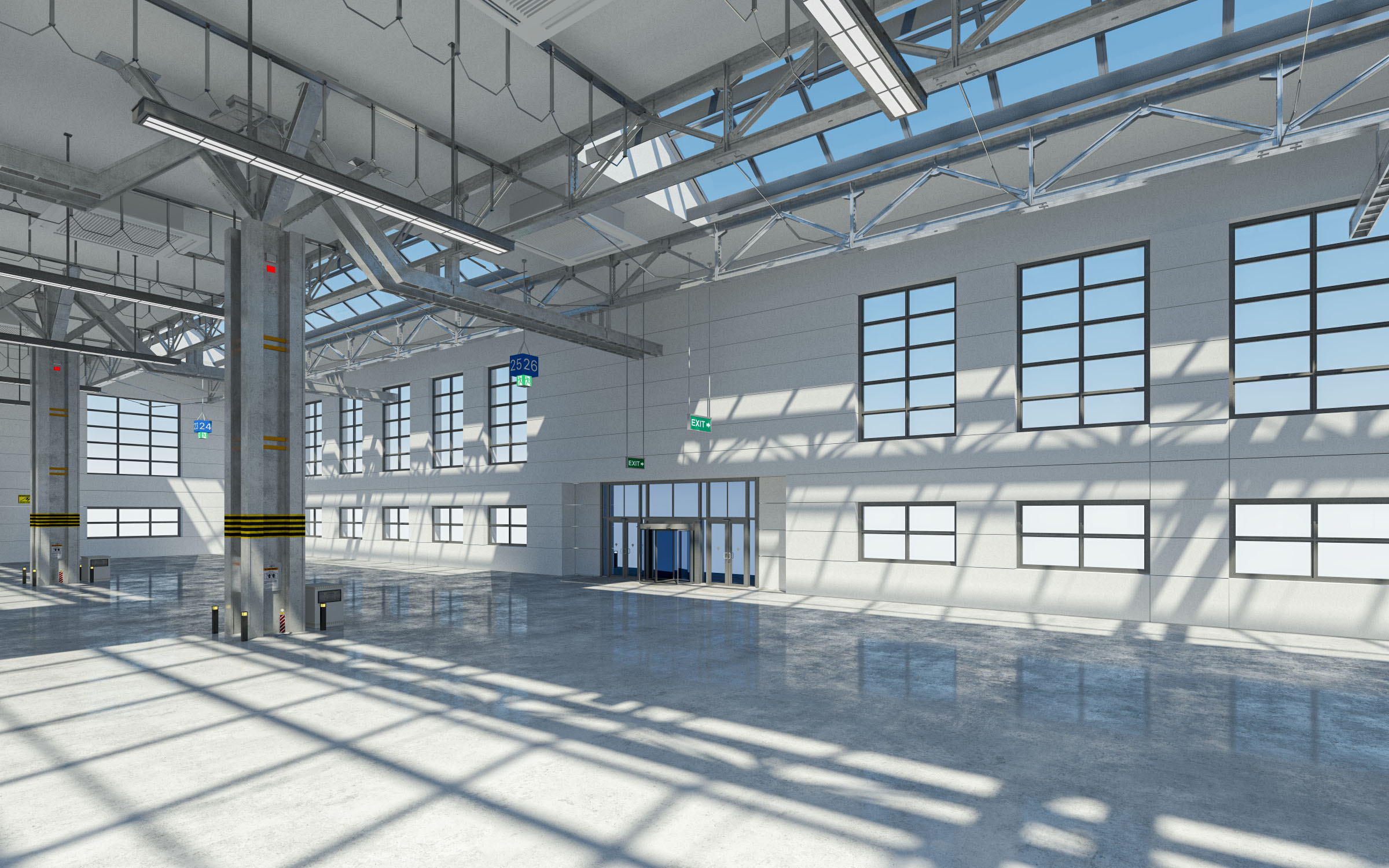 modèle 3D de Entrepôt intérieur et extérieur 3 - TurboSquid 1544727