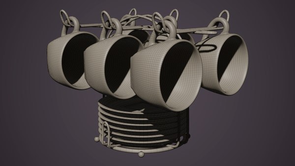 3D coffee stand cup model - TurboSquid 1664095