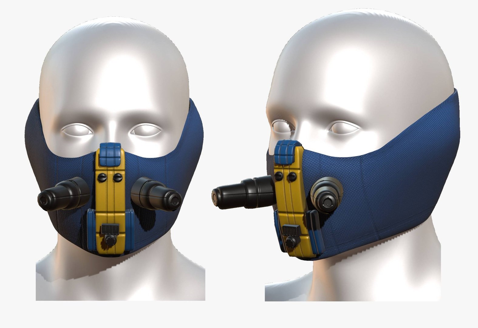3D gas mask model - TurboSquid 1605731