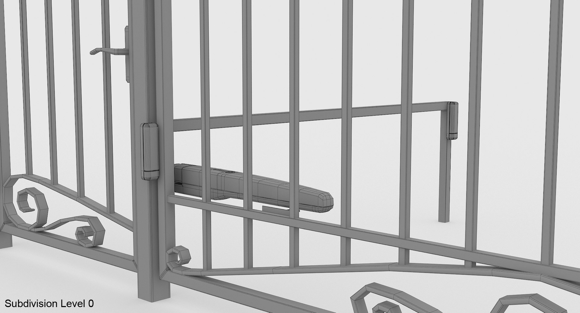 3d Automatic Gates 1 Model