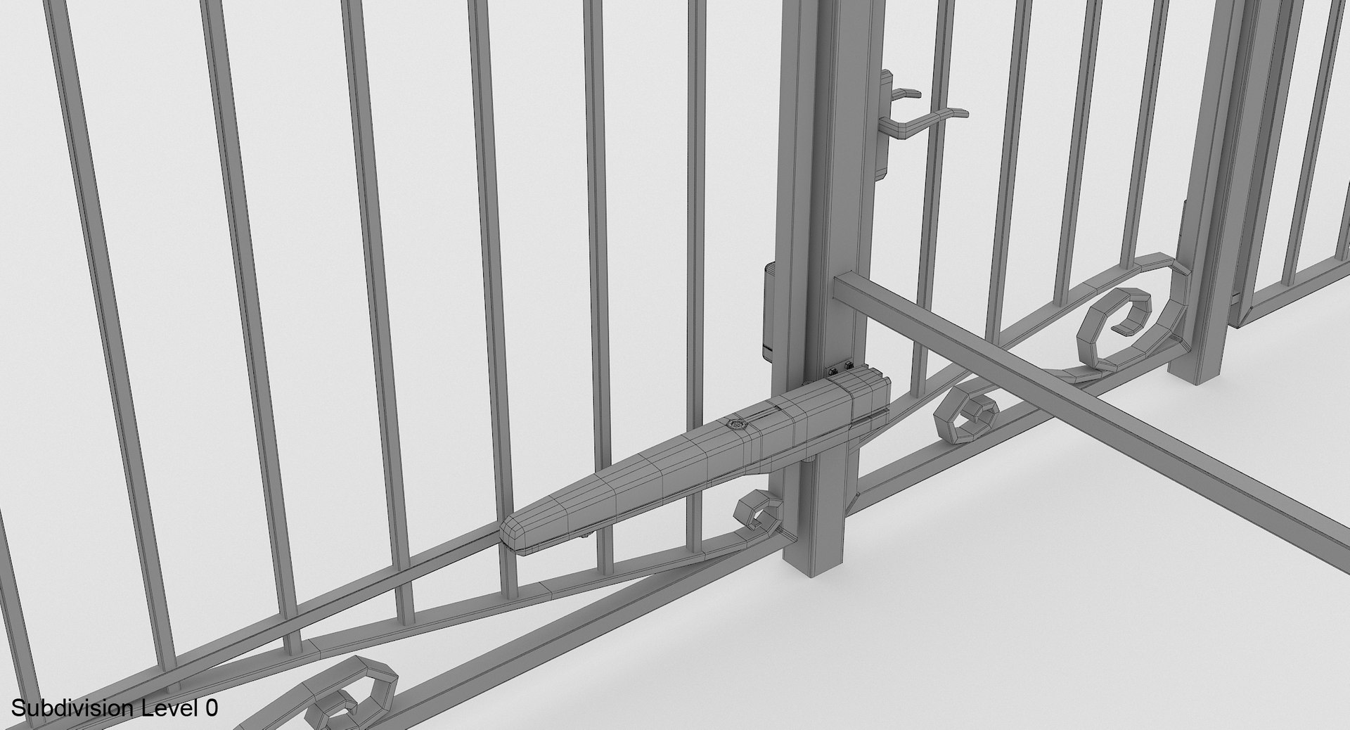 3d Automatic Gates 1 Model